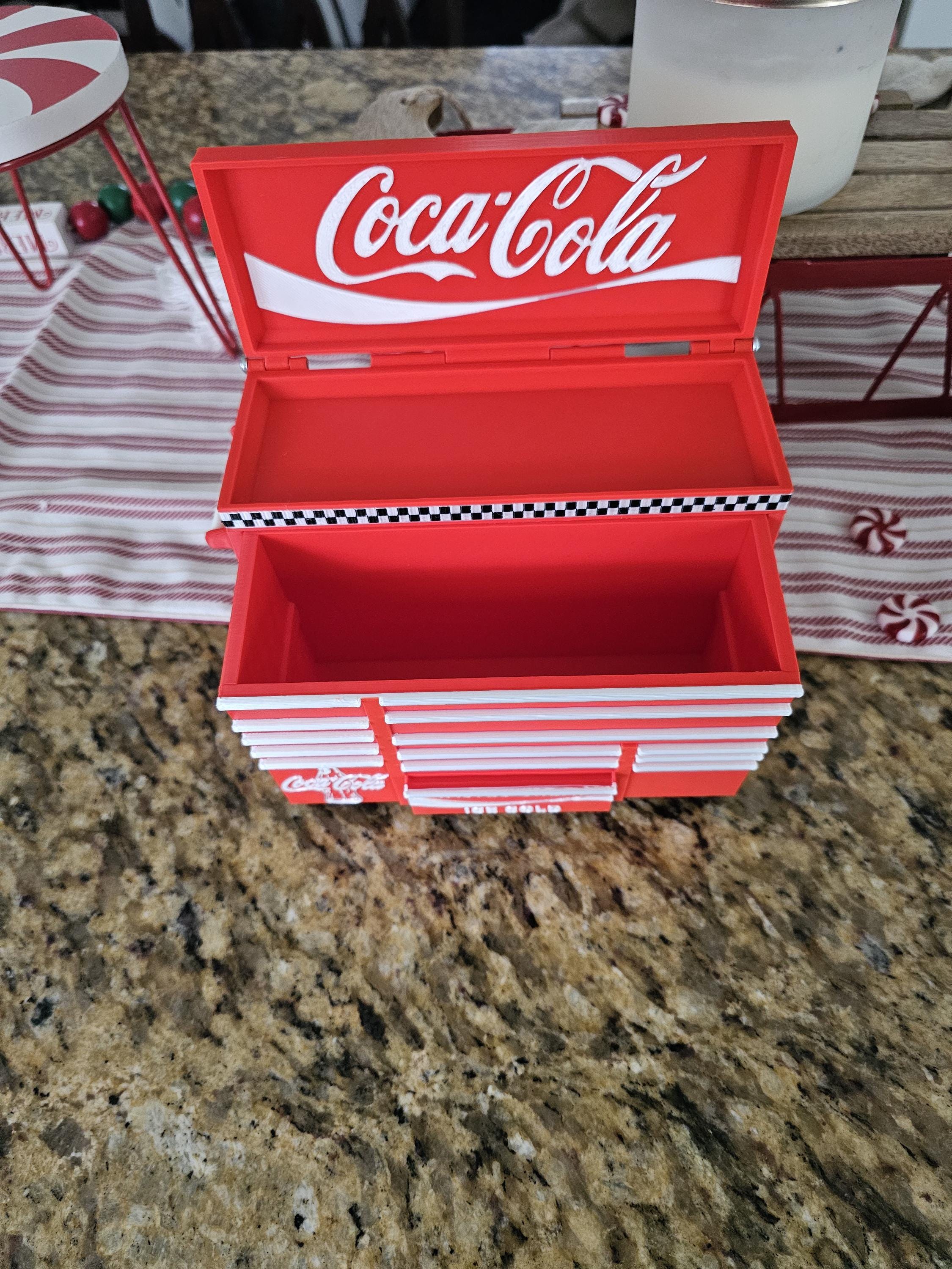 3d-printed Coca-cola Roll Cart Replica | Unique Christmas Collectible ...