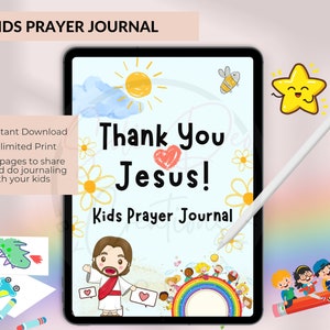 Kids Prayer Journal | Bible Study Journal | Kids Diary | Daily Journal ...