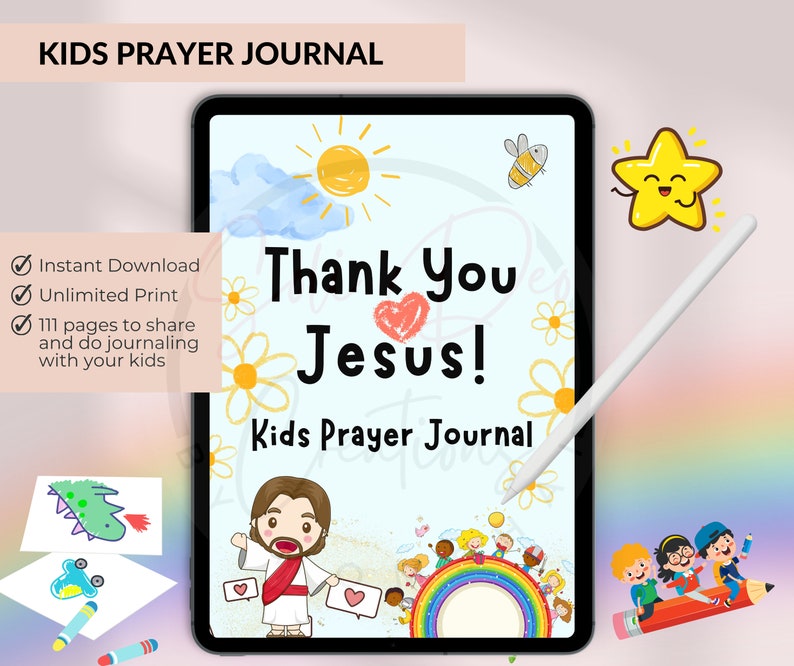 Kids Prayer Journal | Bible Study Journal | Kids Diary | Daily Journal ...