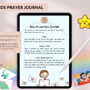Kids Prayer Journal | Bible Study Journal | Kids Diary | Daily Journal ...