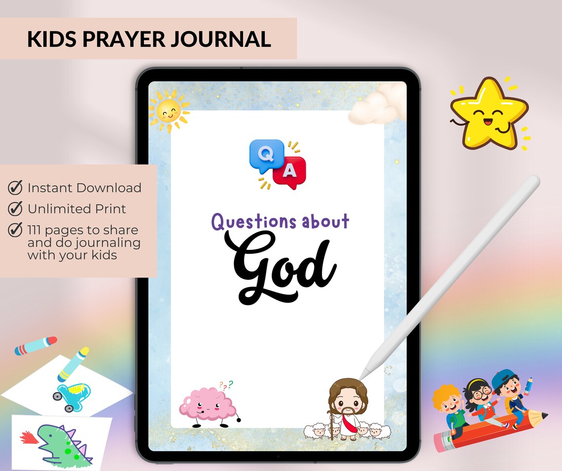 Kids Prayer Journal | Bible Study Journal | Kids Diary | Daily Journal ...