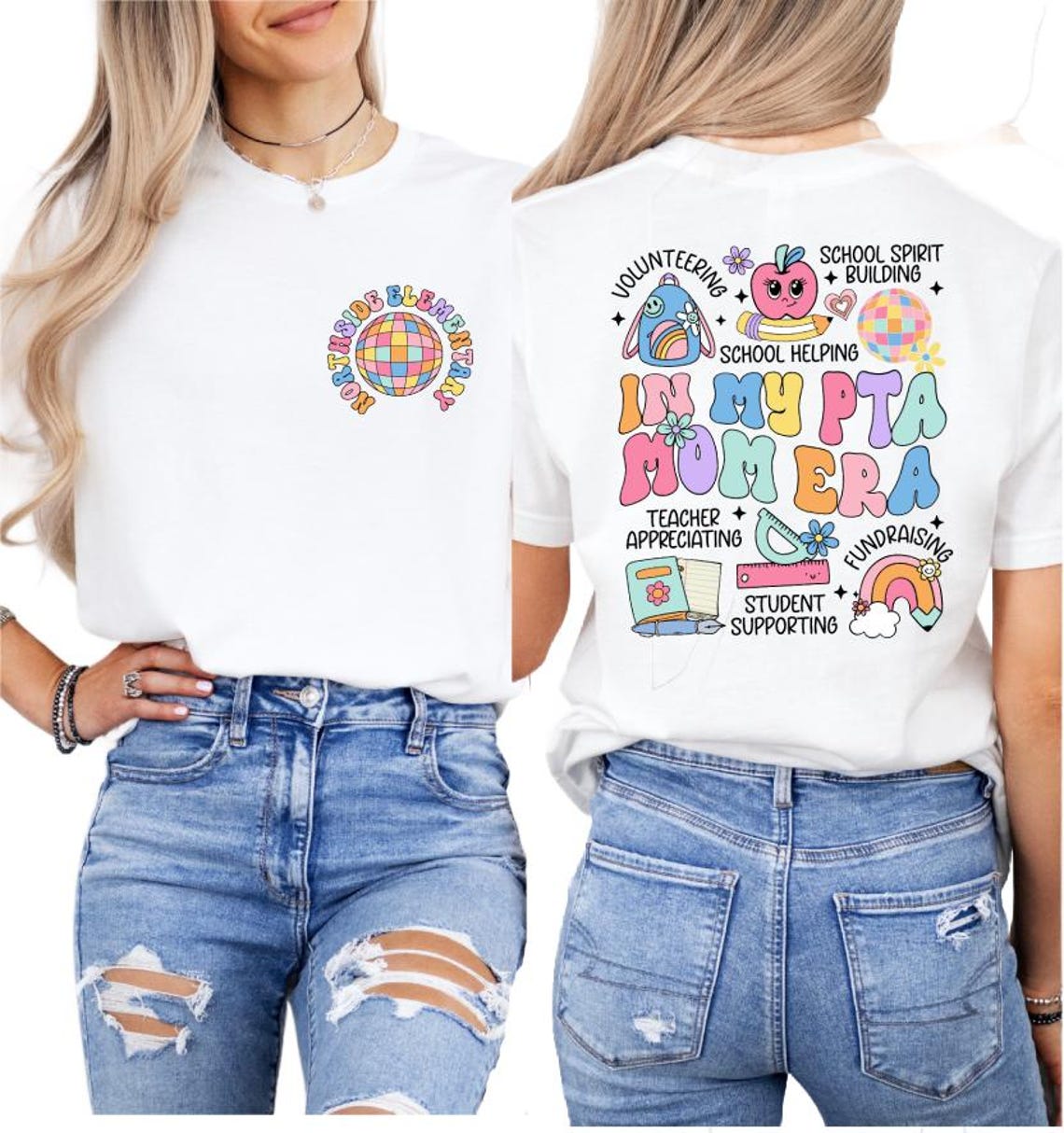 PTA Mom Shirt, Custom in My PTA Mom Era Shirt, Parent Teacher ...