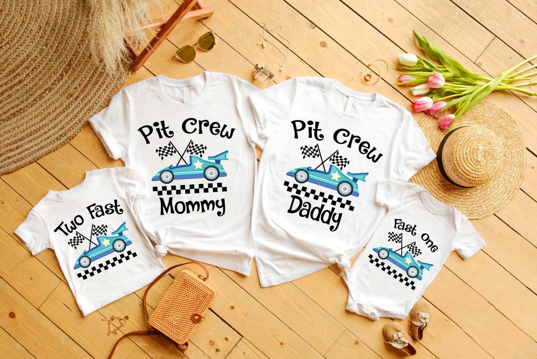 Fast One Pit Crew Birthday Shirt, Two Fast Pit Crew Shirt, Family First ...