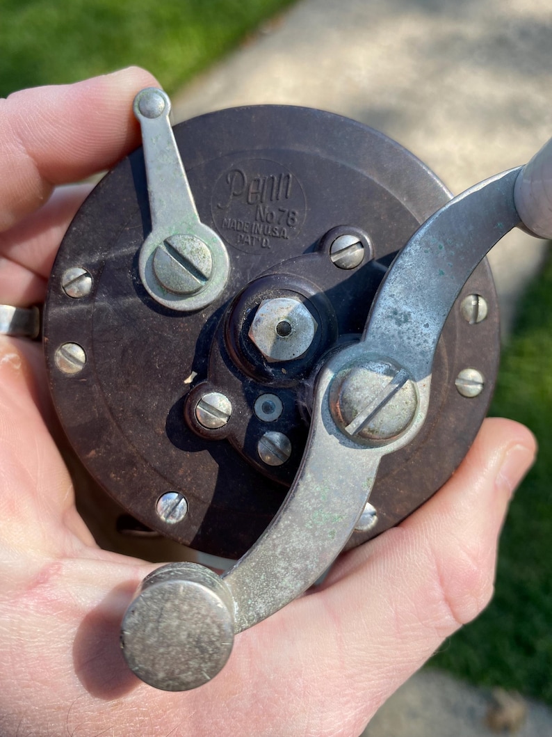 Vintage Penn No.78 Baitcaster Fishing Reel Bakelite (marbled?) - Etsy