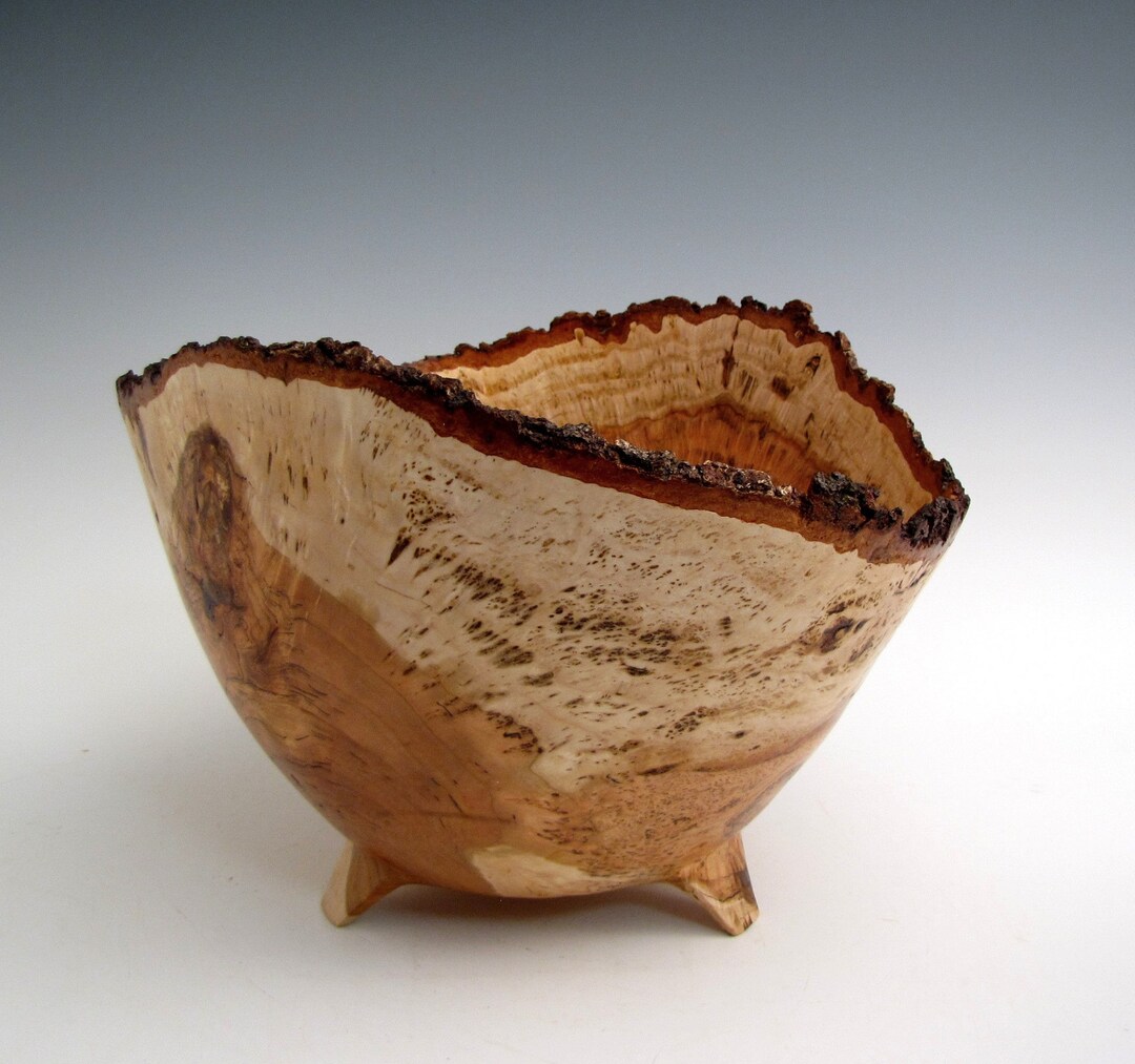 Cherry Burl Wood Bowl Wood Bowl Handmade Wood Turned Cherry Bowl Wood ...
