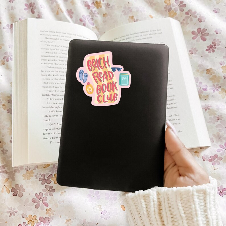 Beach Read Book Club Sticker, Bookish Kindle Decal, Gifts for Readers ...