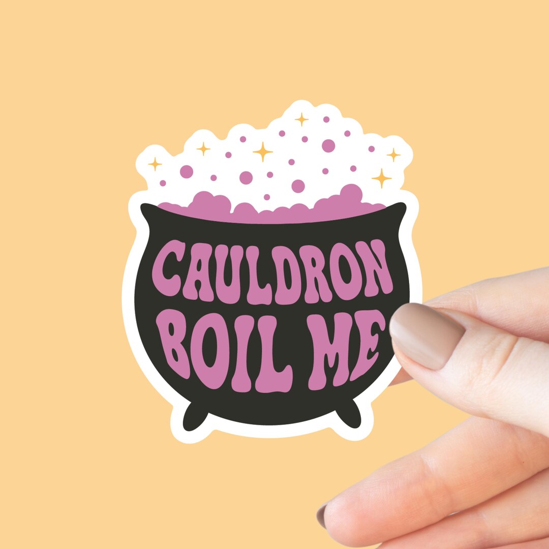 Cauldron Boil Me Sticker, Bookish Sticker, Kindle Decal, Gifts for Book ...