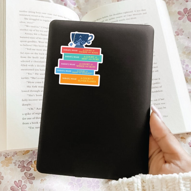 ACOTAR Book Stack Sticker, Bookish Sticker, Kindle Decal, Gifts for ...