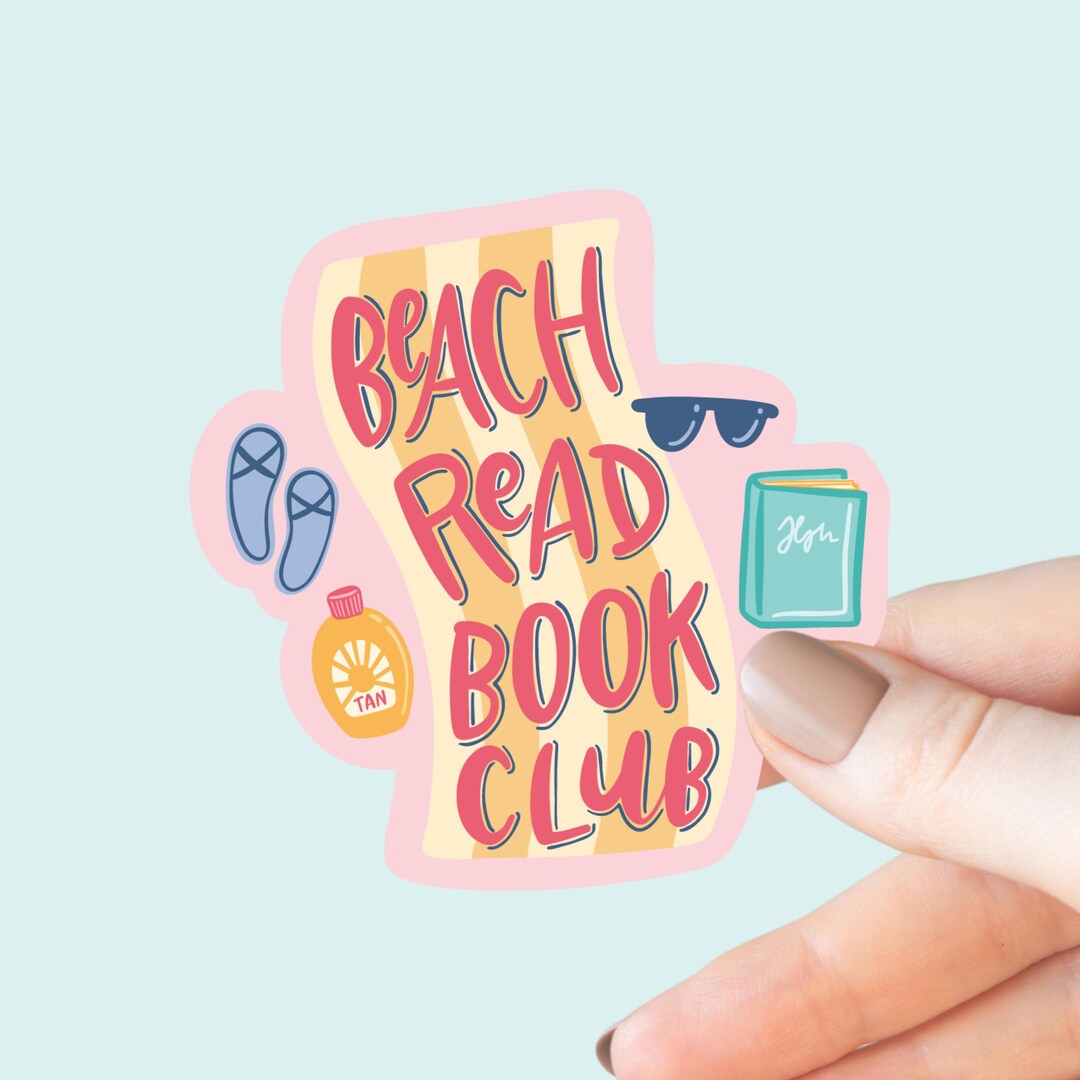 Beach Read Book Club Sticker, Bookish Kindle Decal, Gifts for Readers ...