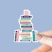 Book Genres Book Stack Sticker, Bookish Kindle Decal, Gifts for Book ...