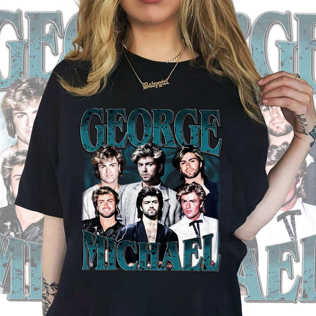 Retro George Michael Shirt, George Michael T-shirt, George Michael Tee ...
