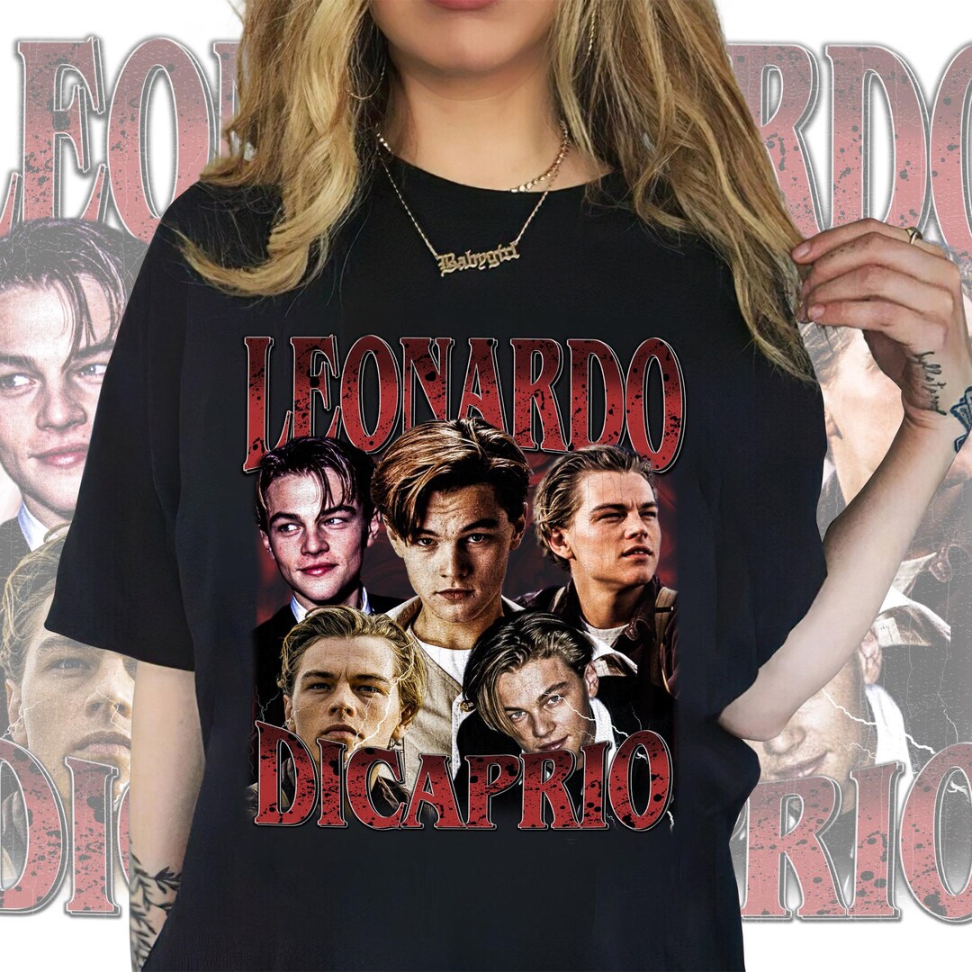Retro Leonardo Dicaprio Shirt, Leonardo Dicaprio T-shirt, Leonardo ...
