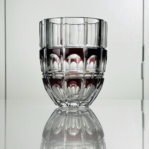 Val St. Lambert: Art Deco Vase Type 'leclercq' in Overlay 'cut to Clear ...