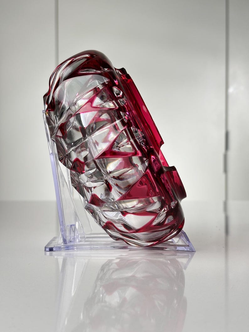 Val St Lambert: Crystal Vide-poche / Ashtray 'pièce Unique' - Signed ...
