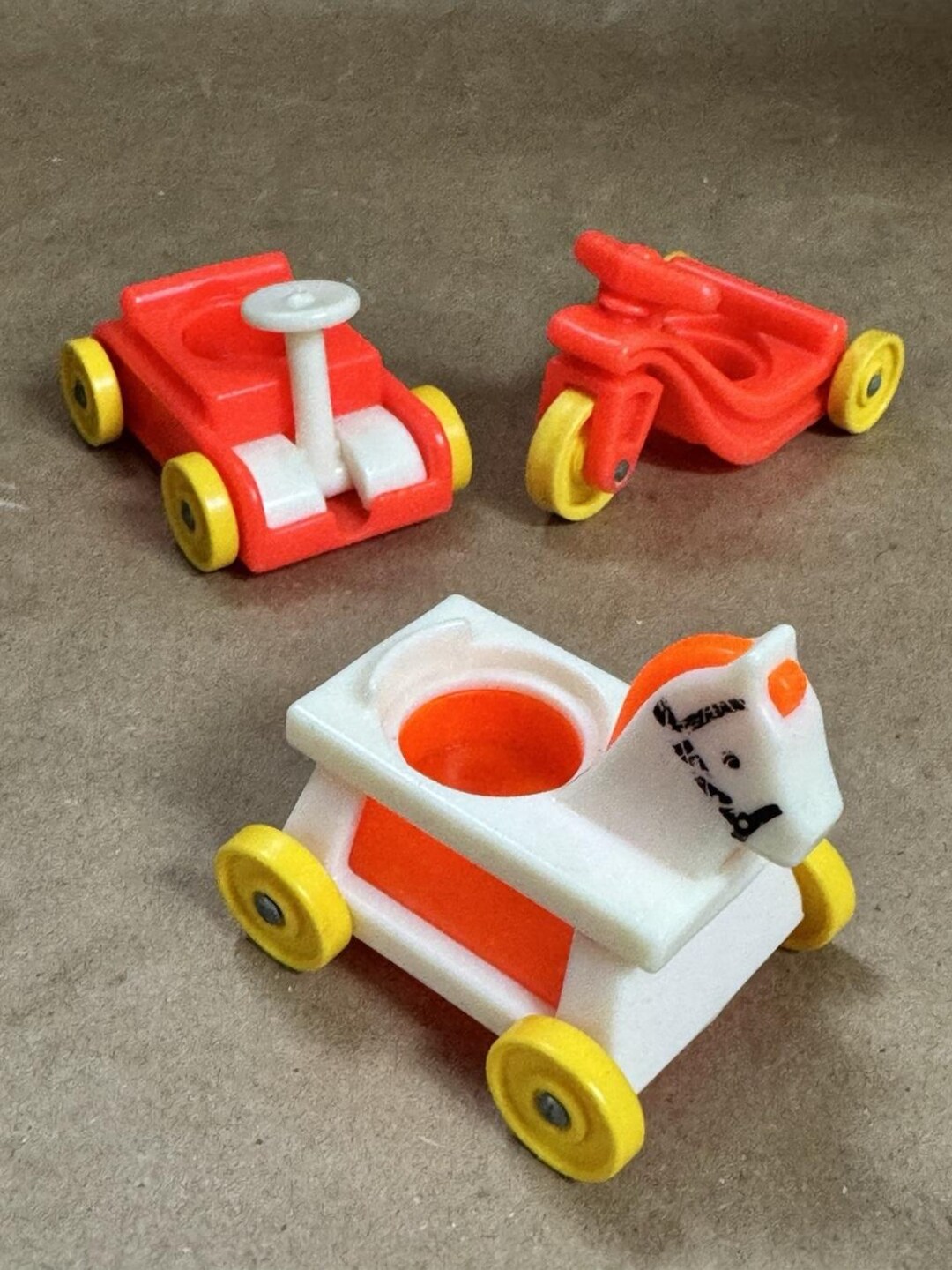 Fisher Price Original Little People #656 Little Riders Wagon Horse ...