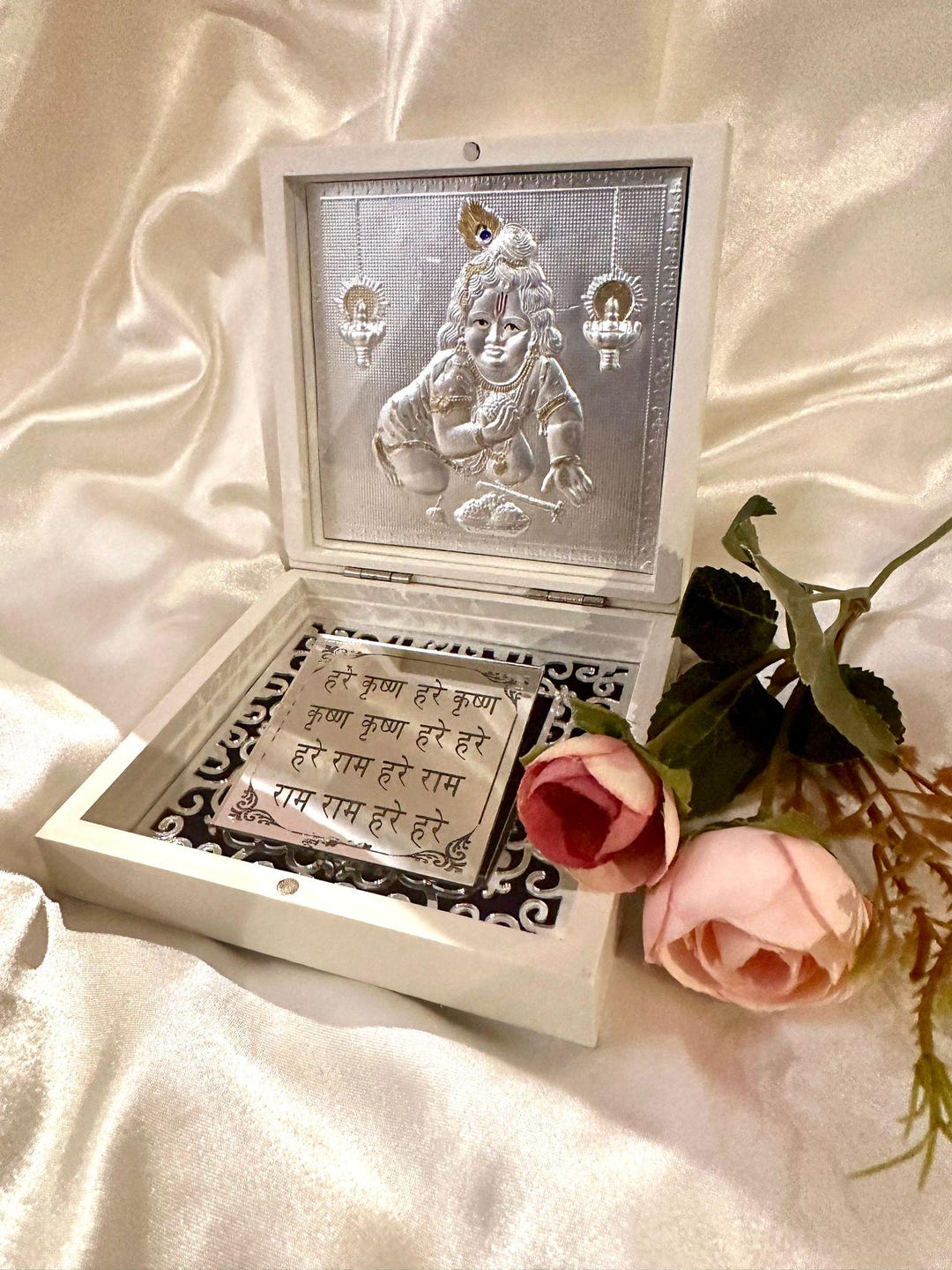 Lord Krishna Charan Paduka, Kanhaji Idol, Hinduism Gifts - Etsy