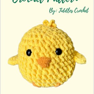Chickadee Chick Crochet Pattern, No Sew, Amigurumi Pattern, Chick ...