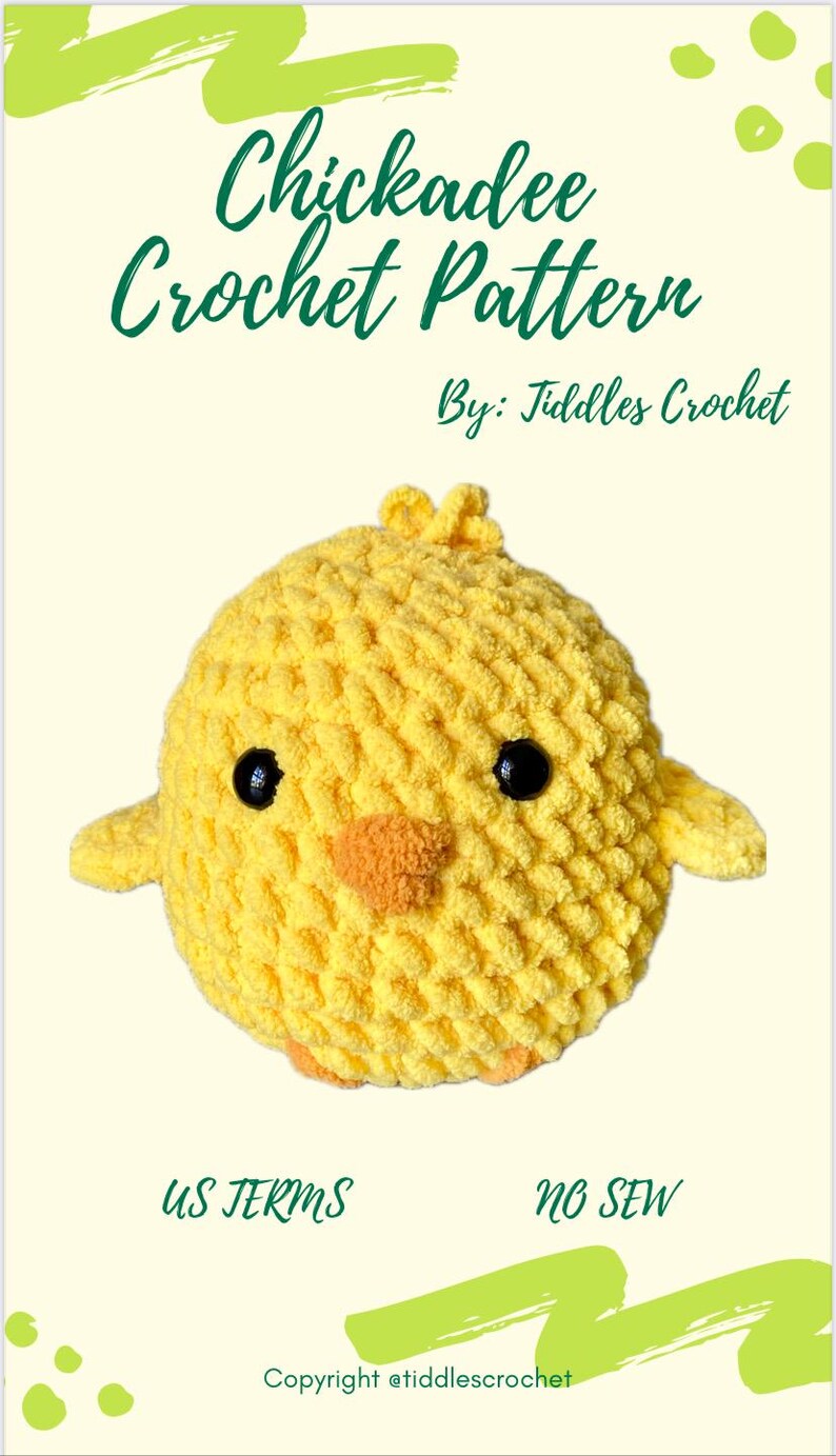 Chickadee Chick Crochet Pattern, No Sew, Amigurumi Pattern, Chick ...
