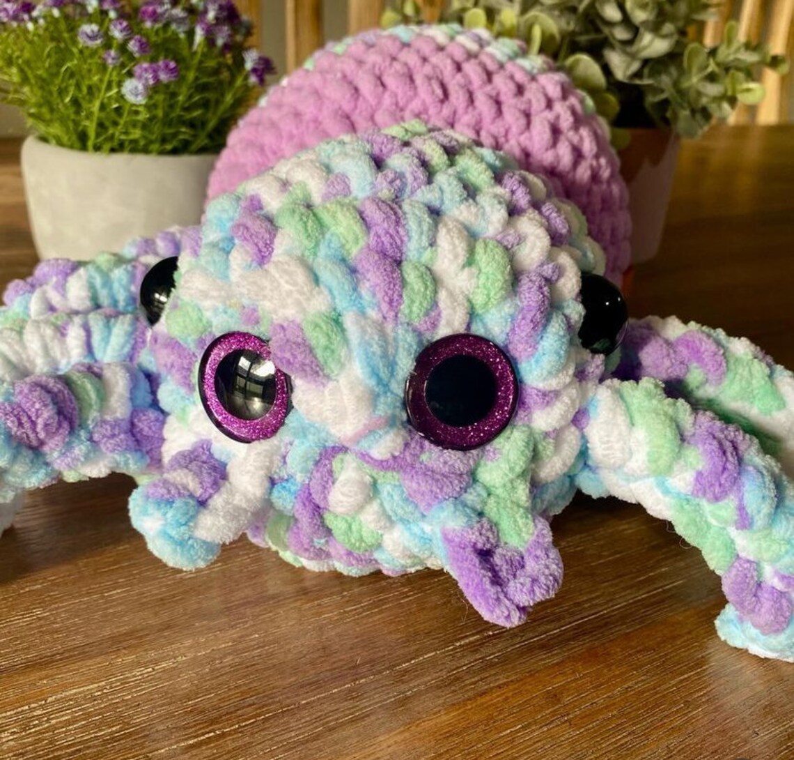 Spider Crochet Plushie, Kids Toy, Baby Shower, Plush Gifts, Amigurumi ...