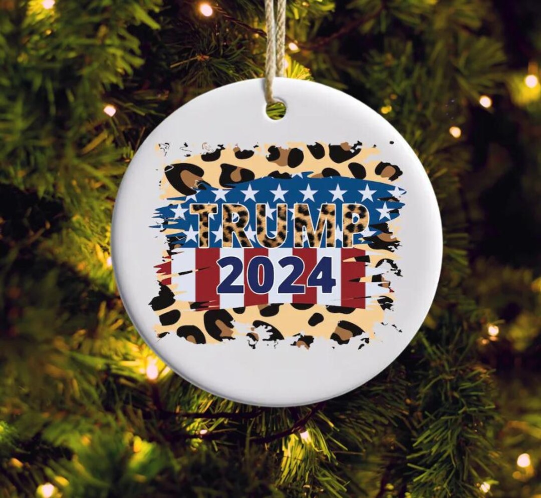 2024 Trump Christmas Ornament, MAGA 2024 Holiday Ornament, Trump ...