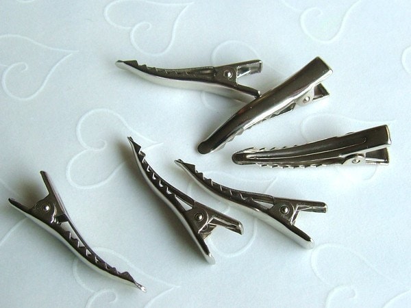 12 Pieces of Nickel Plated Alligator Hair Clips With Teeth | Etsy