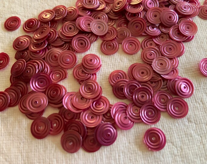 7g of 8 Mm Swirl Round Sequins in Matte Mauve Color - Etsy