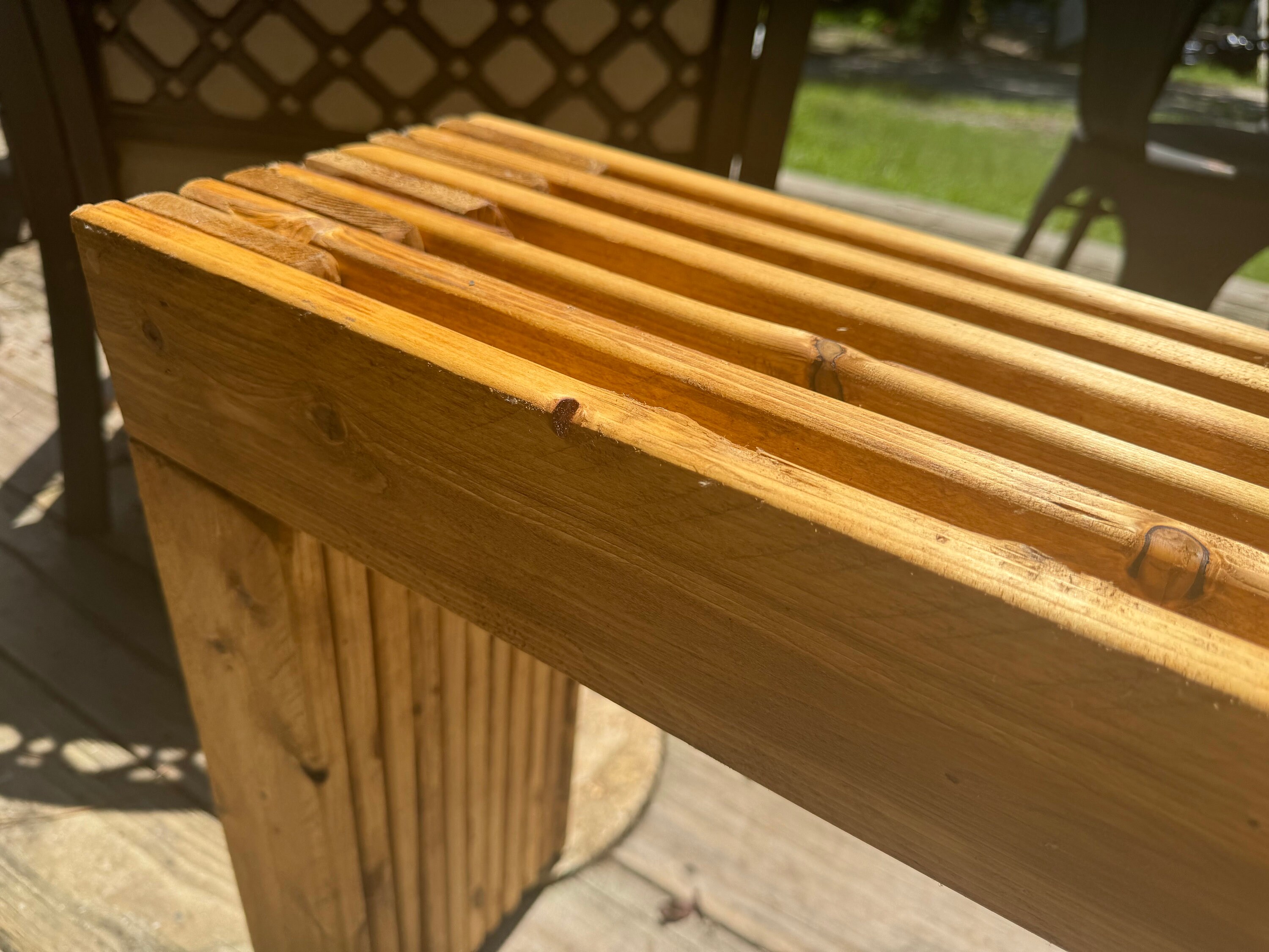 Custom All Natural Wooden Bench - Etsy
