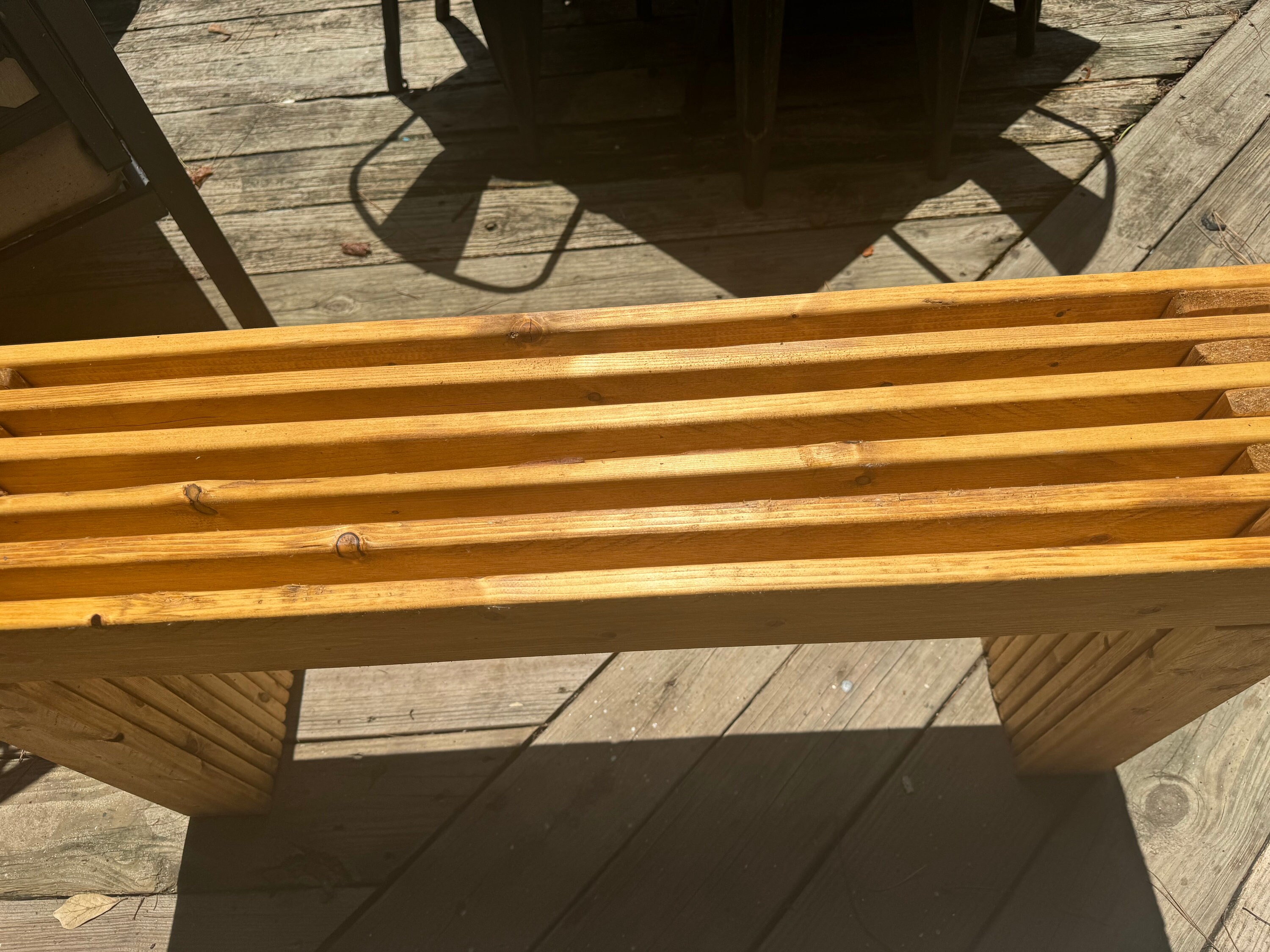 Custom All Natural Wooden Bench - Etsy