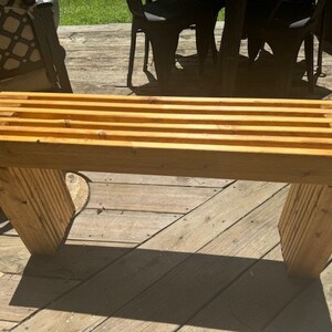 Custom All Natural Wooden Bench - Etsy