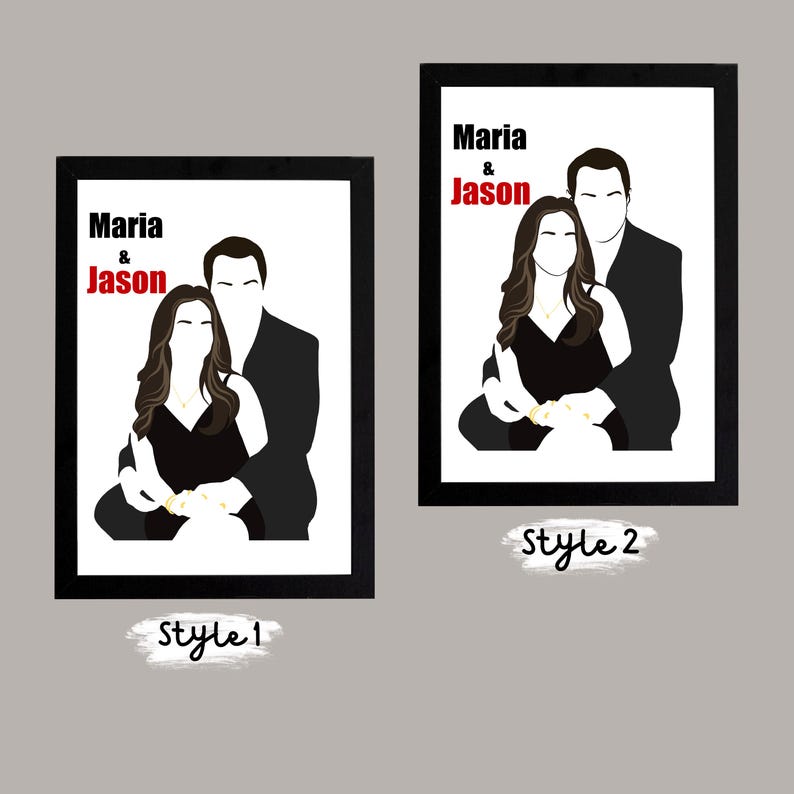 Unique Digital Artwork Movie Poster Portrait Personalized Minimalist ...