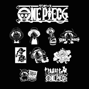 One Piece Luffy Anime Logo Bundle Png Svg - Etsy