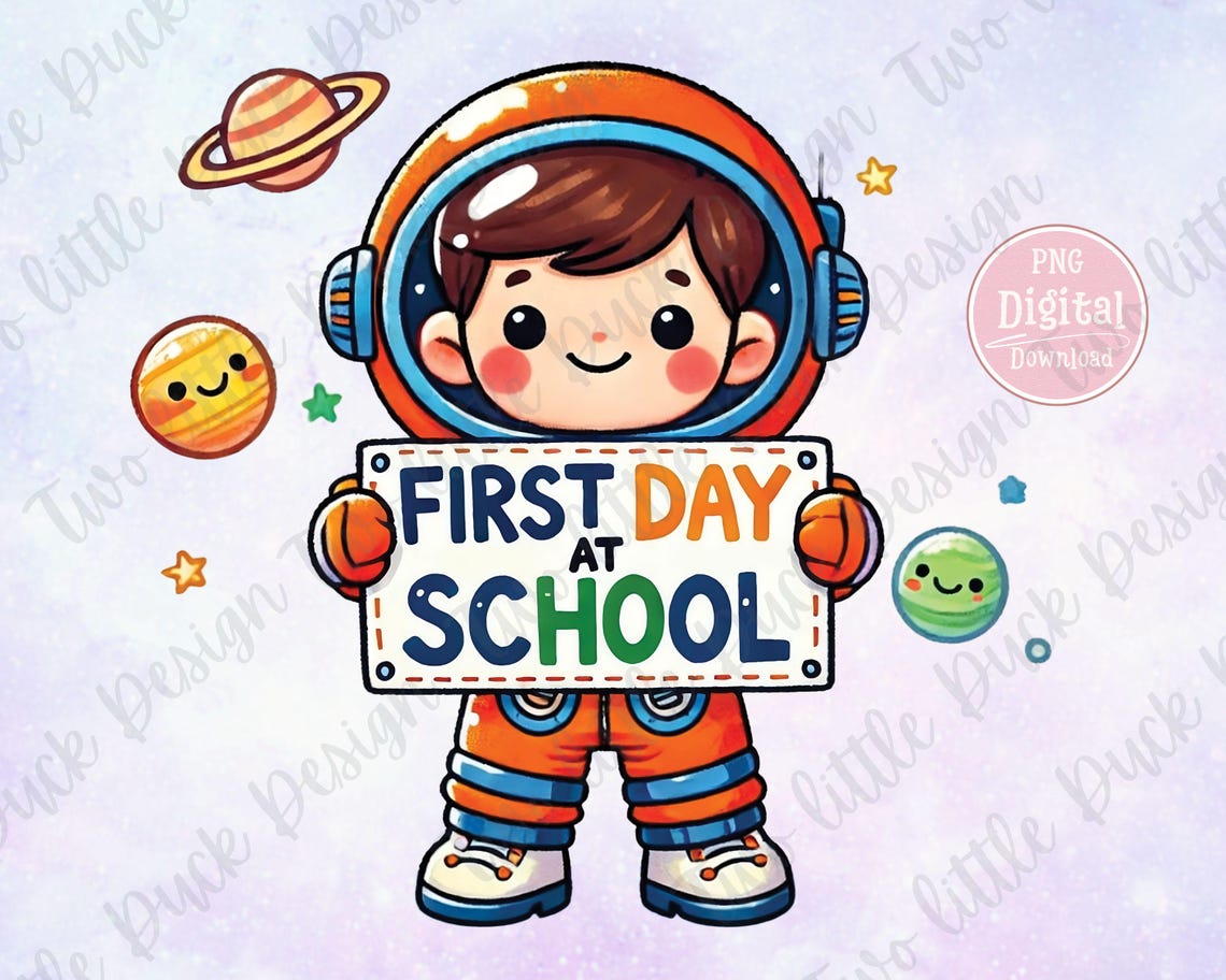 Astronaut Back to School Design, Rocket Ship, Commercial Use, Png ...