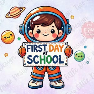 Astronaut Back to School Design, Rocket Ship, Commercial Use, Png ...