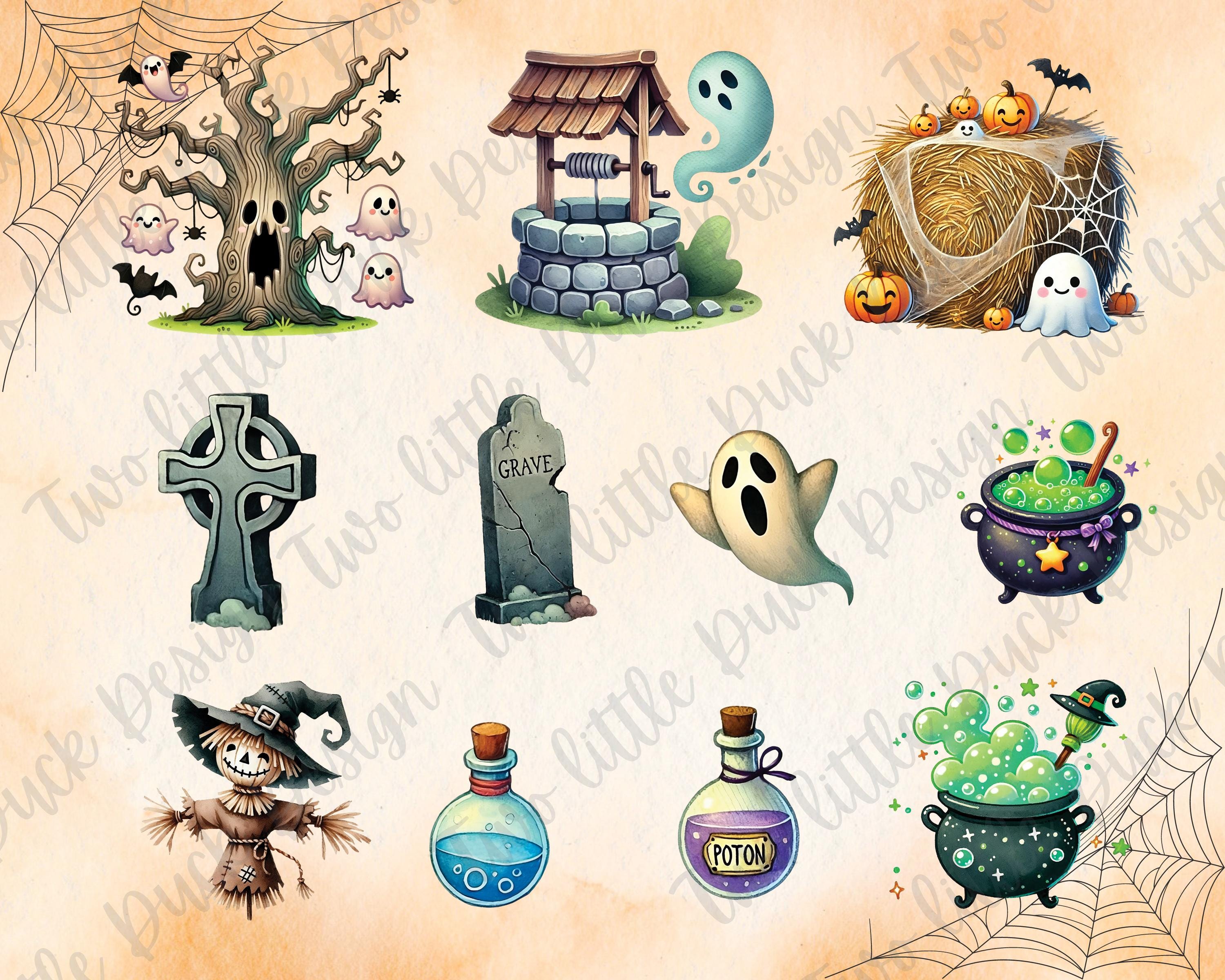Farm Animal Halloween Theme Clipart Bundle, Fall, Happy Halloween ...