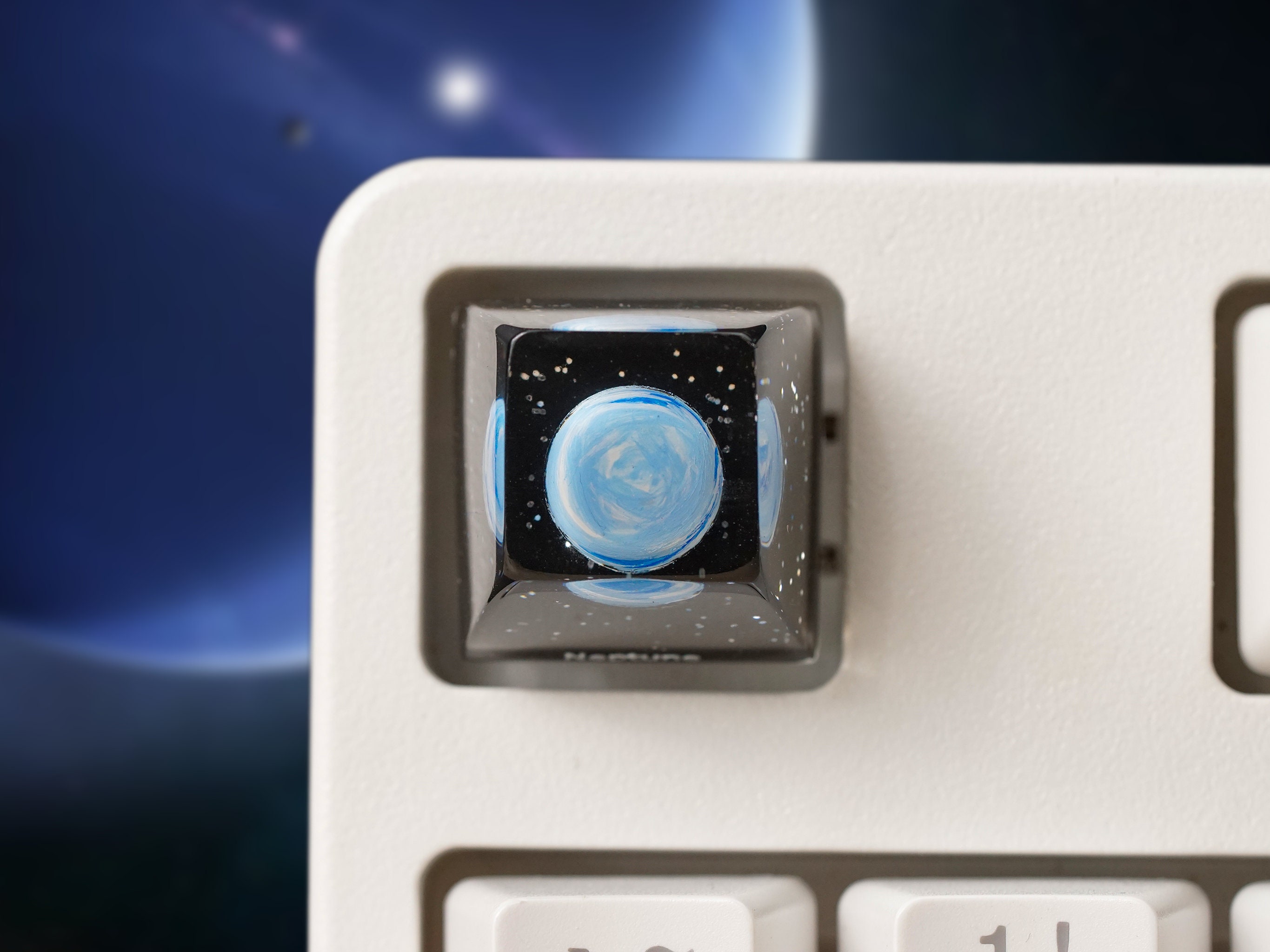 SALE 50% Moon Keycap, Planet Keycaps, Solar System Keycap, Moon Keycap ...