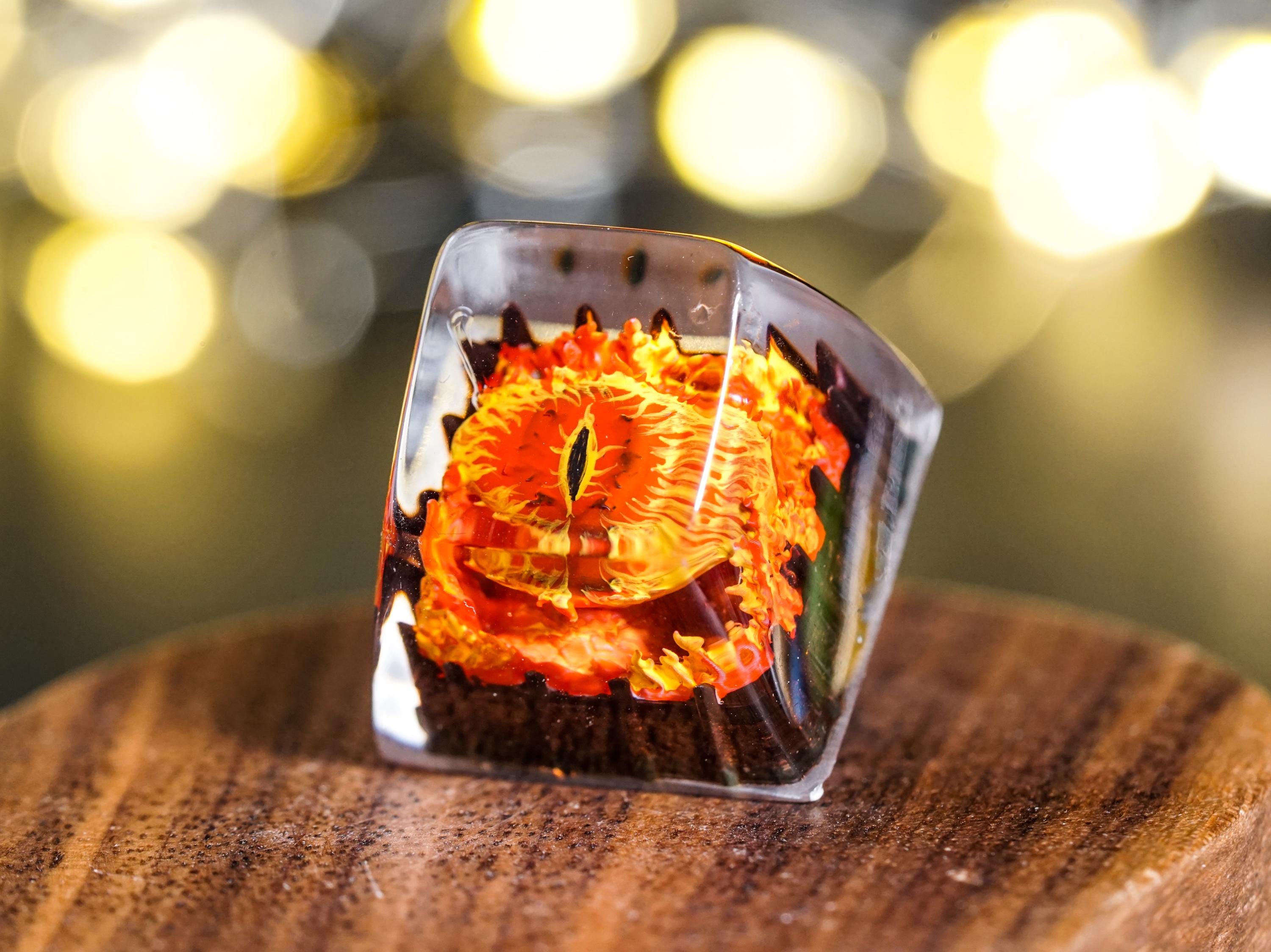 50% off Evil Eye Keycap, Ring of Power Artisan Keycap, Custom Resin ...
