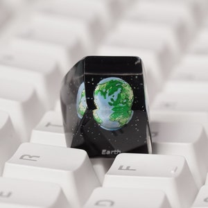 SALE 50% Planet Keycaps, Solar System Moon Earth Mars Jupiter Saturn ...