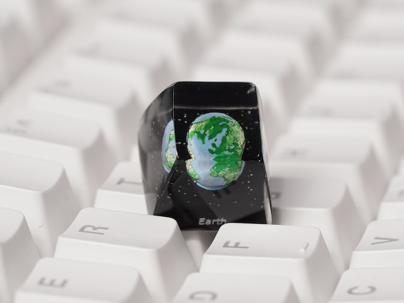 SALE 50% Moon Planet Keycap Solar System Earth Mars Jupiter Saturn ...