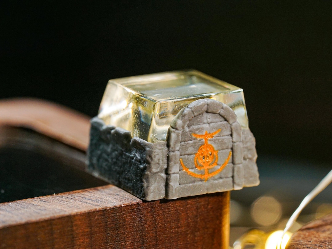 Elden Ring Stone Door Keycap, Handmade Resin Artisan Keycap for Cherry ...