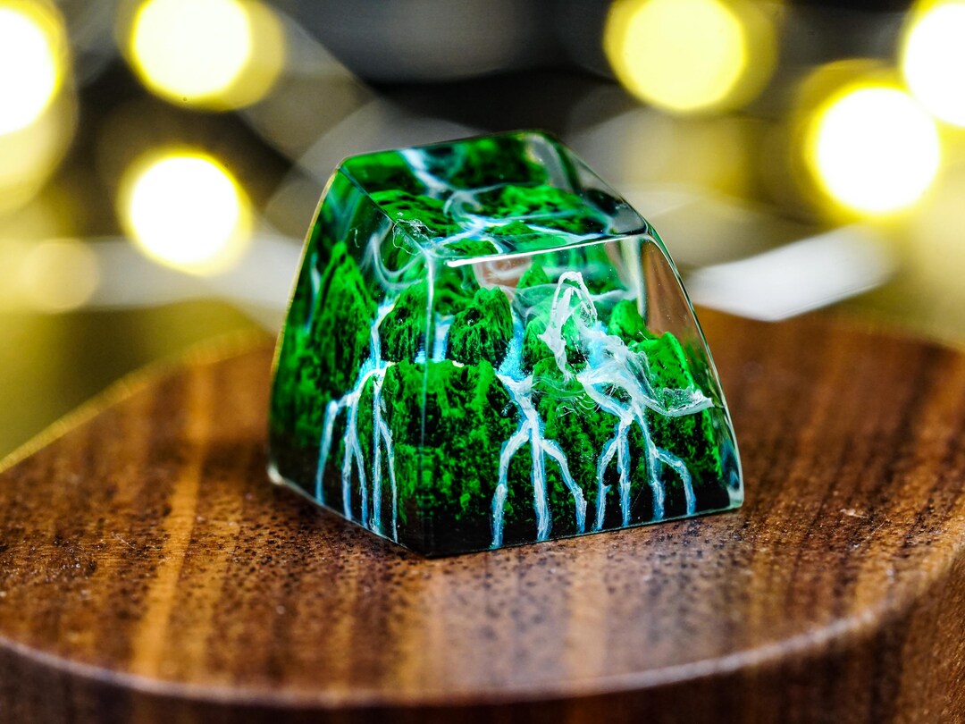 Mystery Forest Landscape Keycap, Custom Artisan Keycap Set for MX ...