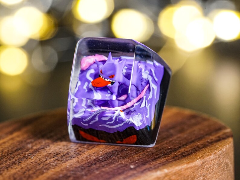Custom G.e.n.g.a.r Long Tongue Artisan Keycap, Custom Kawaii Keycap for ...