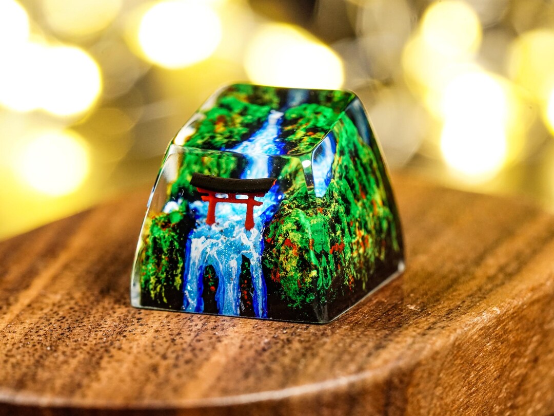Autumn Torii Gate Artisan Keycap, Japanese Custom Keycap Set for MX ...