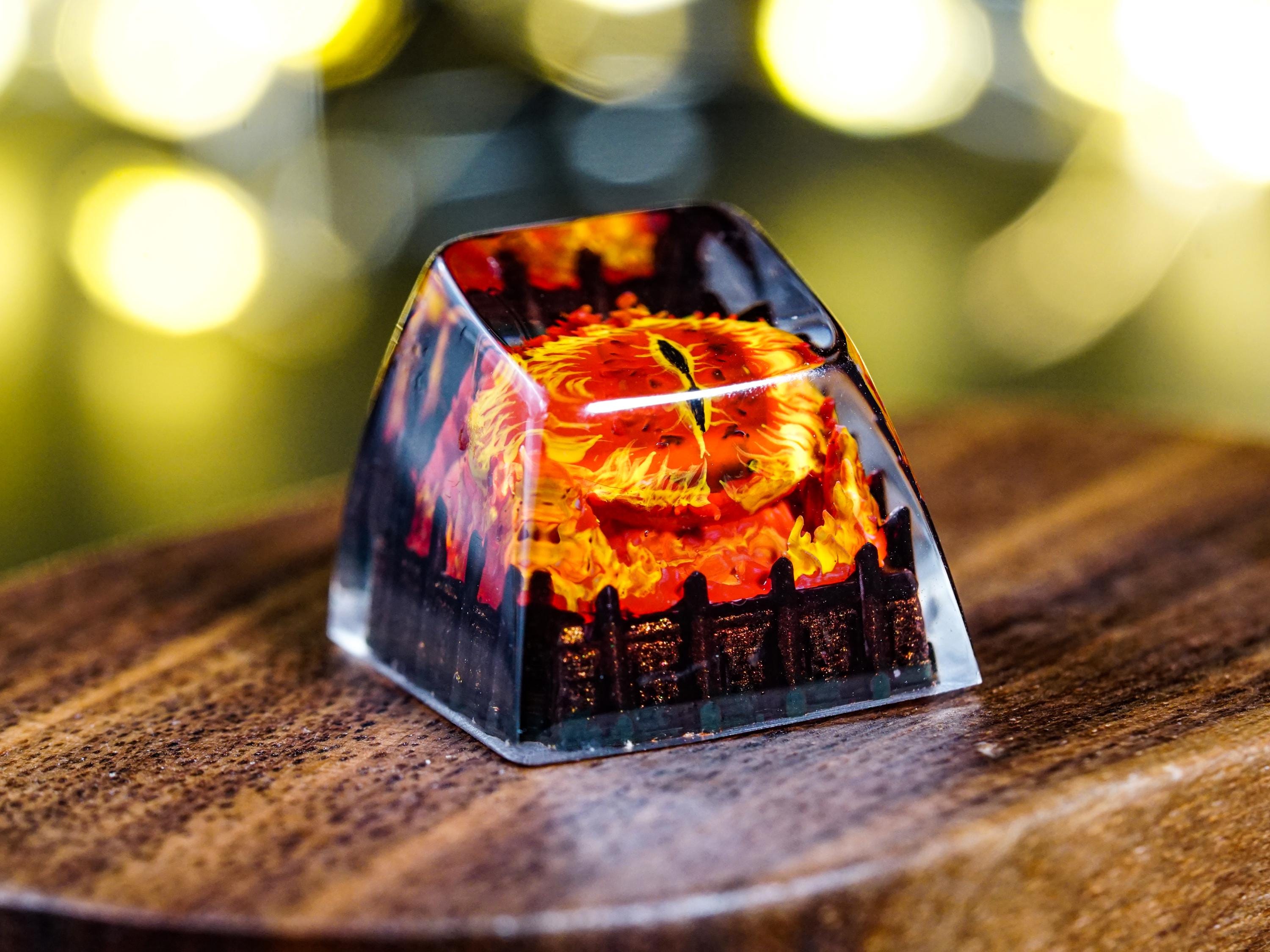 50% off Evil Eye Keycap, Ring of Power Artisan Keycap, Custom Resin ...