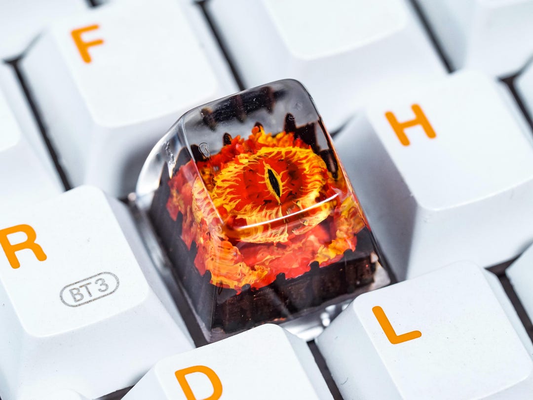 50% off Evil Eye Keycap, Ring of Power Artisan Keycap, Custom Resin ...