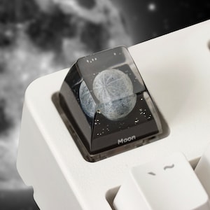 SALE 50% Planet Keycaps, Solar System Moon Earth Mars Jupiter Saturn ...