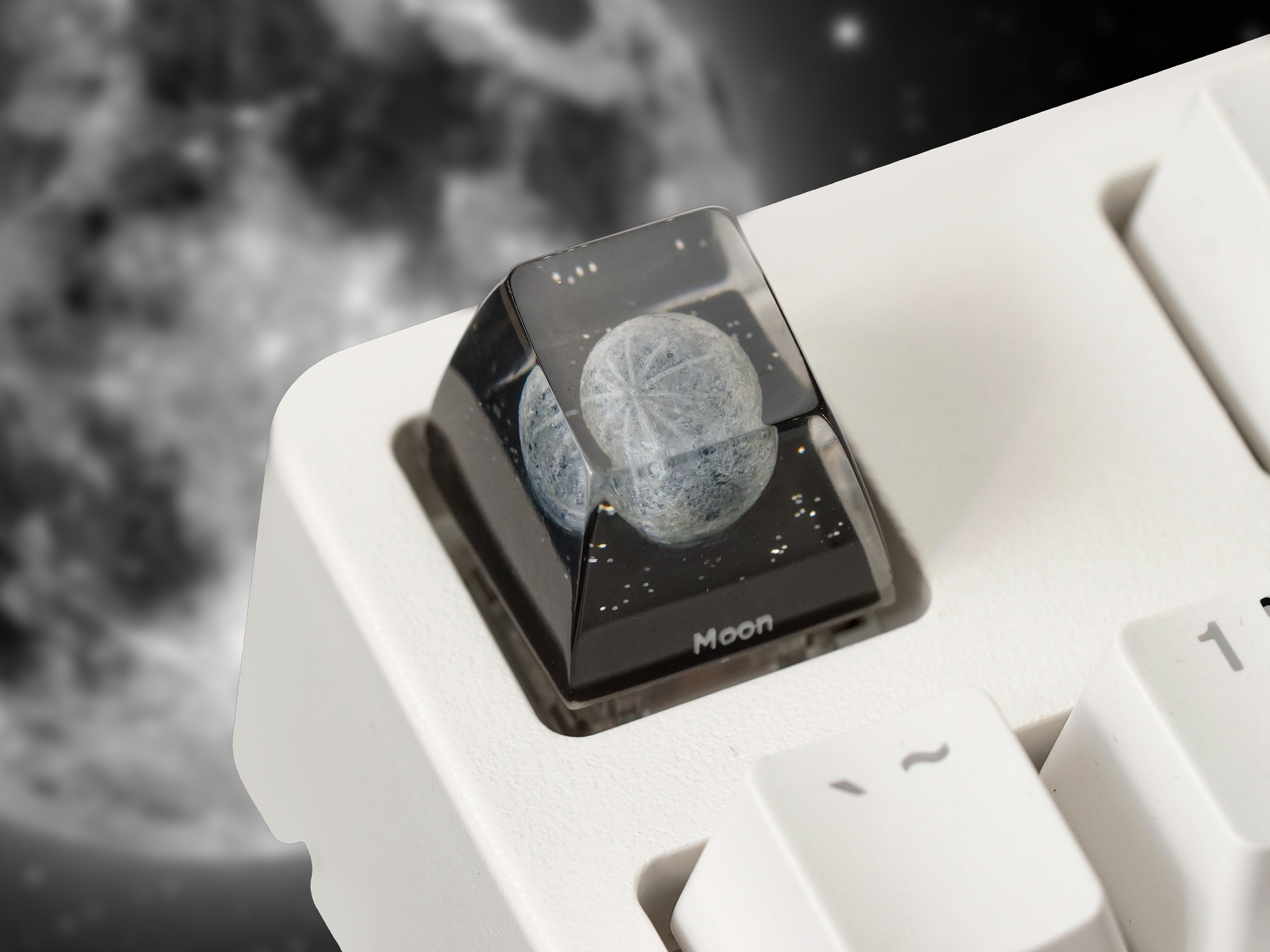 SALE 50% Planet Keycaps, Solar System Moon Earth Mars Jupiter Saturn ...