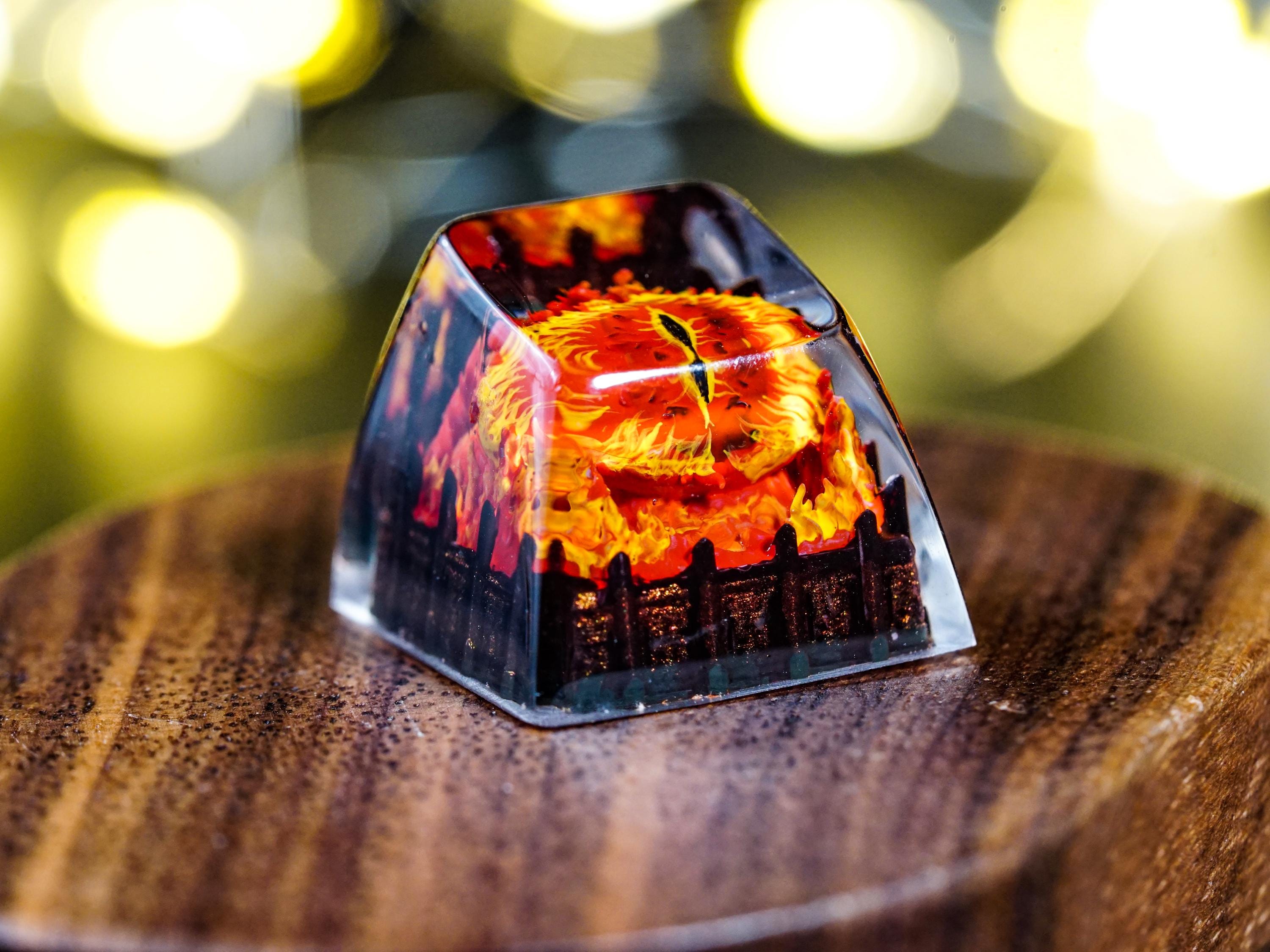 50% off Evil Eye Keycap, Ring of Power Artisan Keycap, Custom Resin ...
