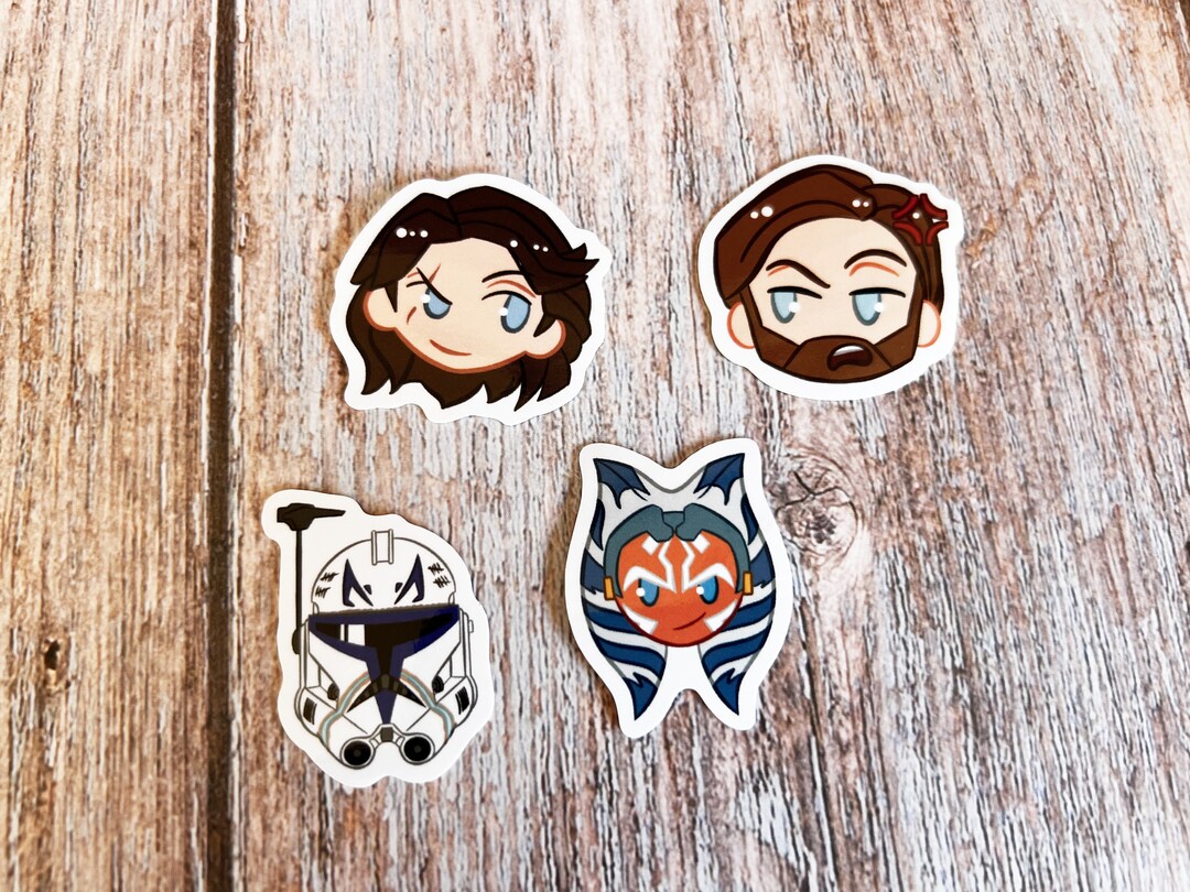 Star Wars the Clone Wars Inspired Stickers - Etsy