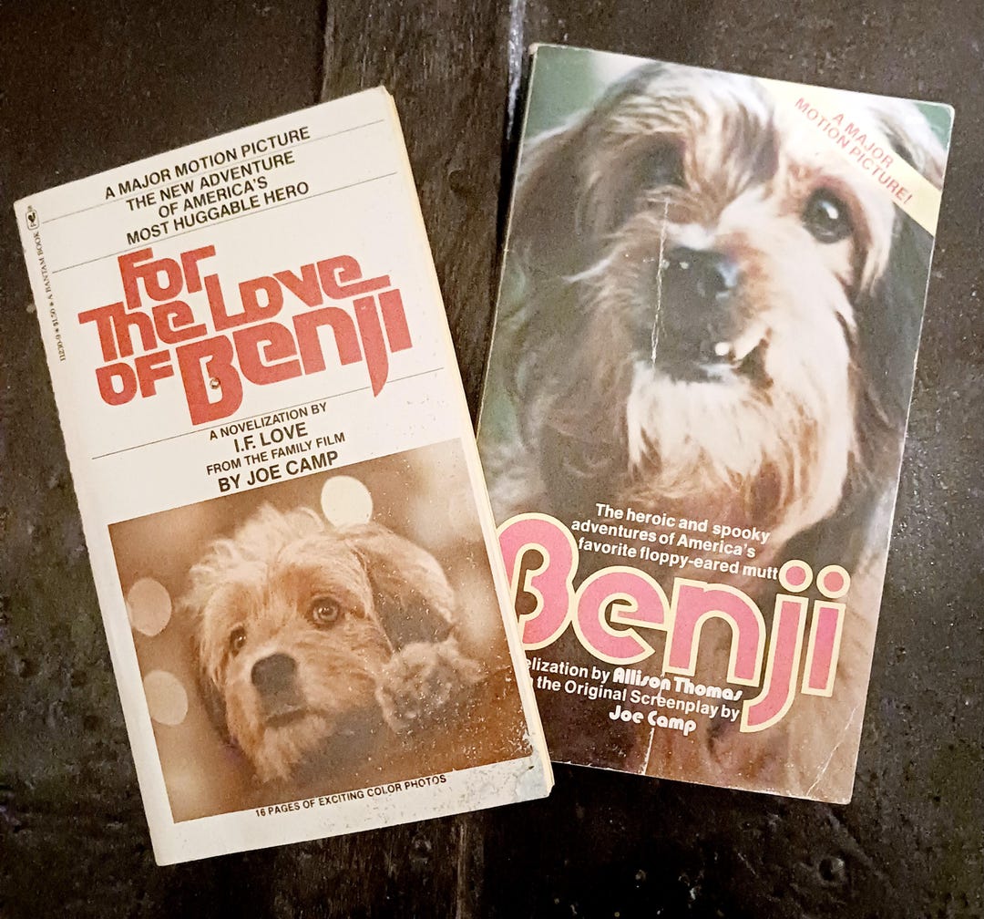 Set of 2 Benji Books, Benji and for the Love of Benji, Copyright 1975 ...