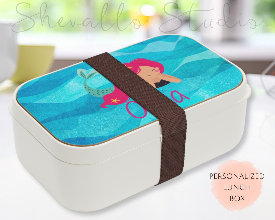 Personalized Mermaid Lunch Box | Custom Kids Lunch Box | Kids Lunch Box ...